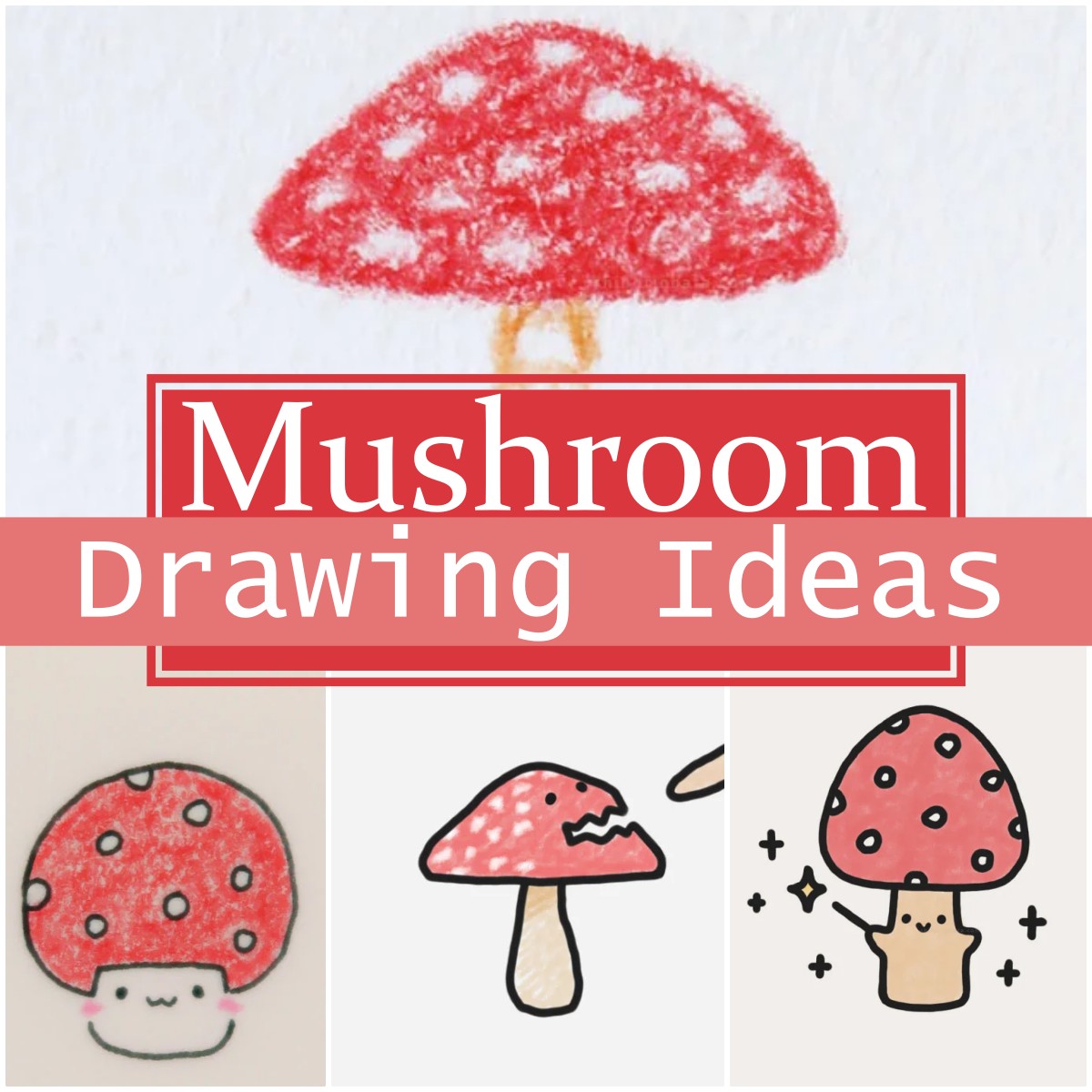 23 Best Mushroom Drawing Ideas For Kids - DIYs Craftsy