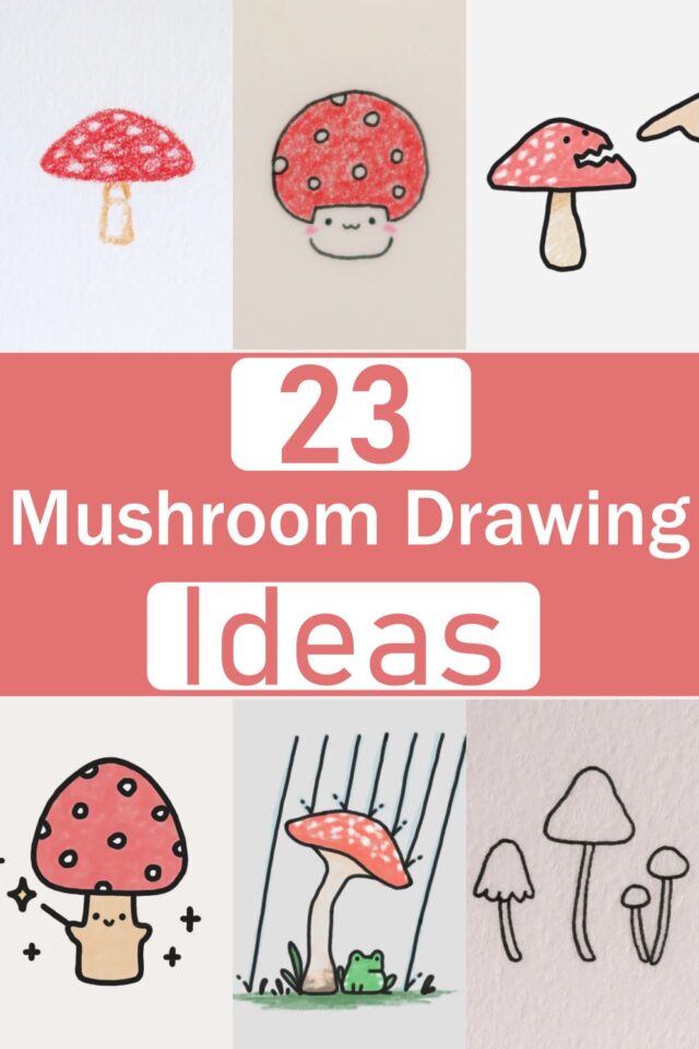 23 Best Mushroom Drawing Ideas For Kids - DIYs Craftsy