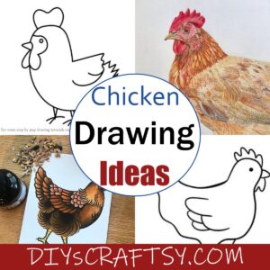 27 Chicken Drawing Ideas For Little Ones - DIYsCraftsy