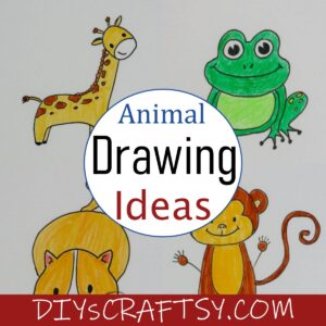 33 Cute Animal Drawing Ideas - DIYsCraftsy