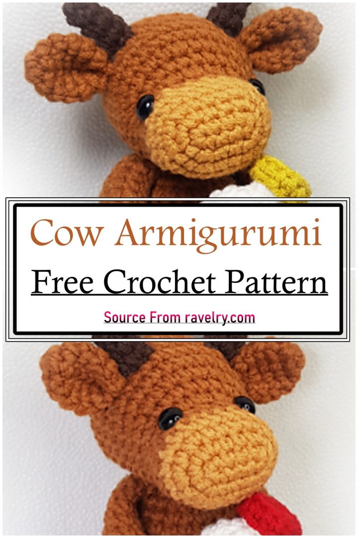 29 Free Crochet Cow Patterns For Cow Lovers - DIYsCraftsy