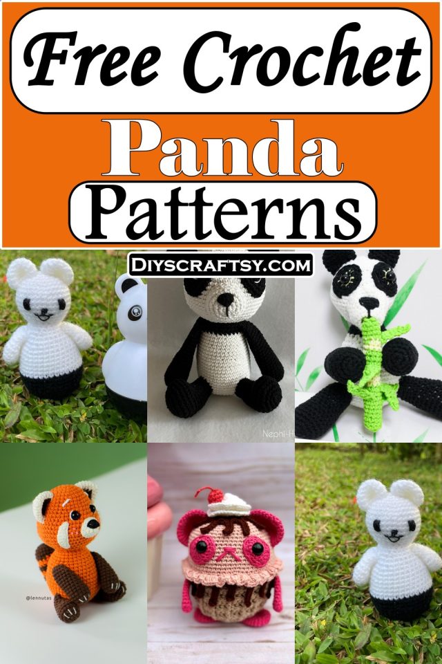 25 Crochet Panda Patterns You will Love - DIYsCraftsy