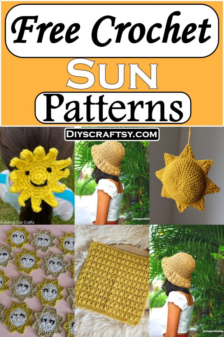 26 Crochet Sun Patterns For Warm Weather - DIYsCraftsy