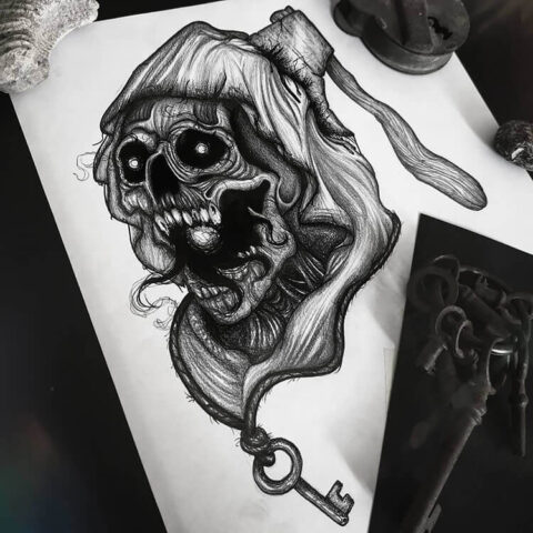 28 Skull Drawing Ideas - How To Draw Skull - DIYsCraftsy