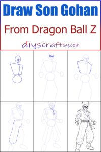 10 Gohan Drawing Ideas For Kids To Enjoy - DIYsCraftsy