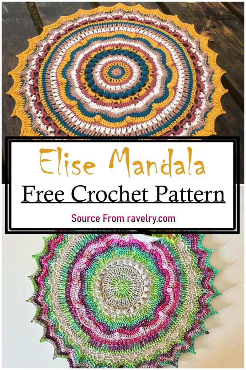32 Easy Free Crochet Mandala Patterns - DIYsCraftsy