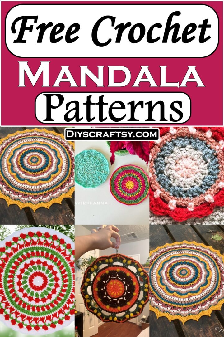 30 Easy Free Crochet Mandala Patterns - DIYsCraftsy
