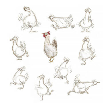 27 Chicken Drawing Ideas For Little Ones - DIYsCraftsy