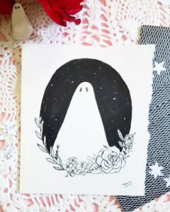 25 Ghost Drawing Ideas For Halloween Season - DIYsCraftsy