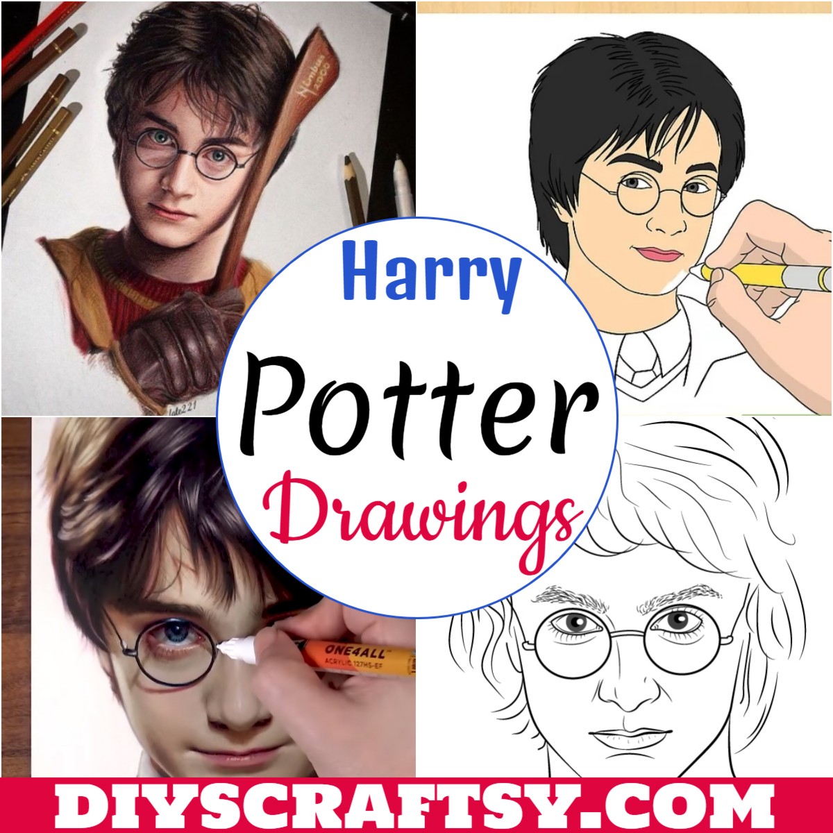 10 Harry Potter Drawing Ideas For Wizard Fans - DIYs Craftsy