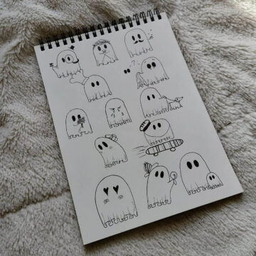 25 Ghost Drawing Ideas For Halloween Season - DIYsCraftsy