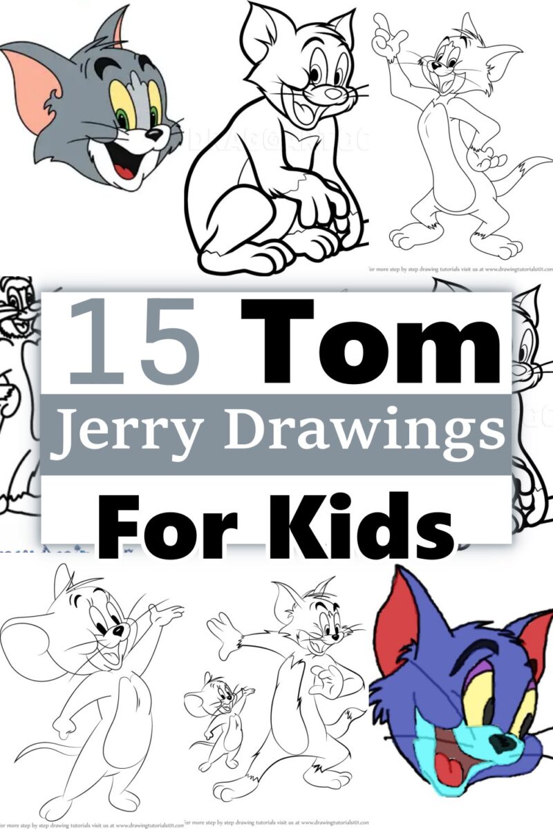 15 Tom And Jerry Drawing Ideas For Kids - DIYsCraftsy
