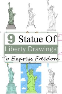 9 Statue Of Liberty Drawing Ideas To Express Freedom - DIYsCraftsy