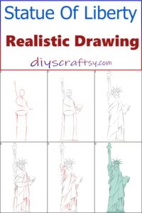 9 Statue Of Liberty Drawing Ideas To Express Freedom - DIYsCraftsy