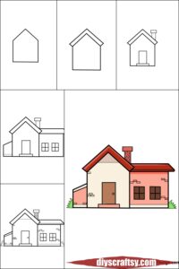 25 House Drawing Ideas - How To Draw House - DIYsCraftsy