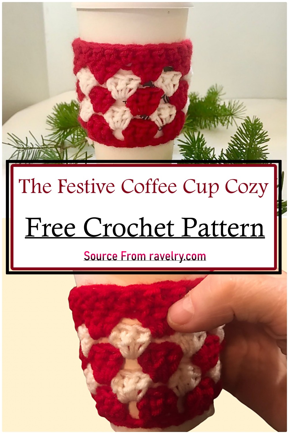 35 Free Crochet Coffee Cozy Patterns - DIYsCraftsy