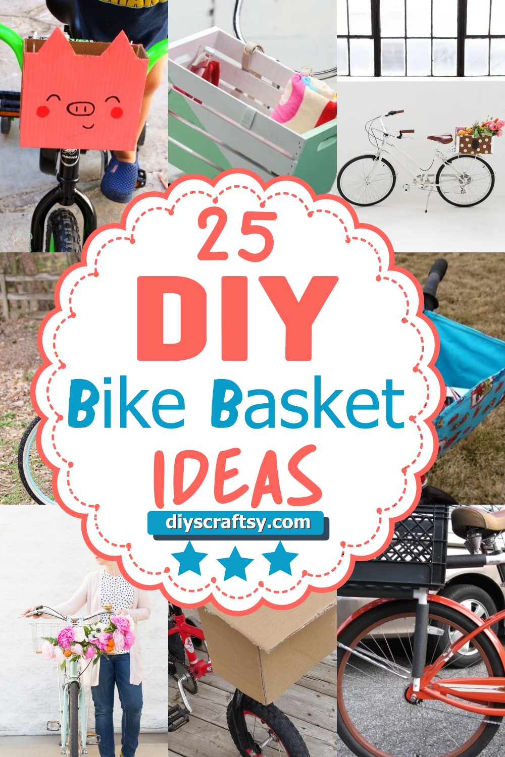 25 DIY Bike Basket Ideas - How to Build Bicycle Basket - DIYsCraftsy