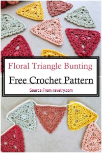 25 Crochet Bunting Patterns For Hanging Decorations - DIYsCraftsy