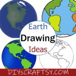 15 Earth Drawing Ideas - How To Draw Earth - DIYsCraftsy