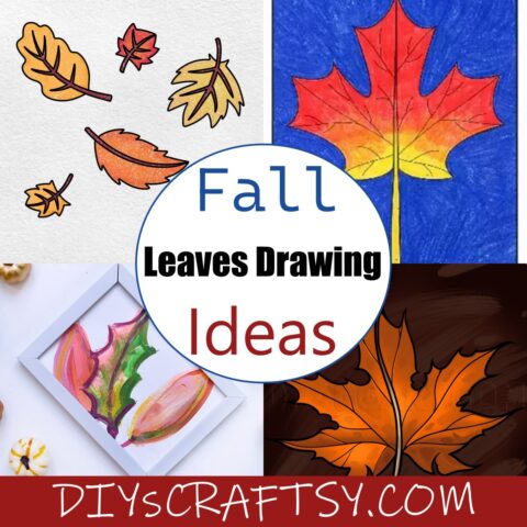 15 Fall Leaves Drawing Ideas - How To Draw Fall Leaf - DIYsCraftsy