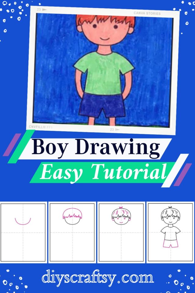 15 Boy Drawing Ideas - How To Draw Boy - DIYsCraftsy