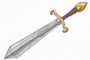 15 Sword Drawing Ideas - How To Draw Sword - DIYsCraftsy