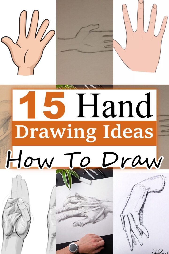 15 Hand Drawing Ideas - How To Draw Hand - DIYsCraftsy