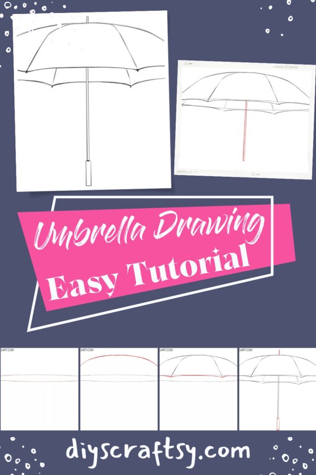15 Umbrella Drawing Ideas - How To Draw Umbrella - DIYsCraftsy