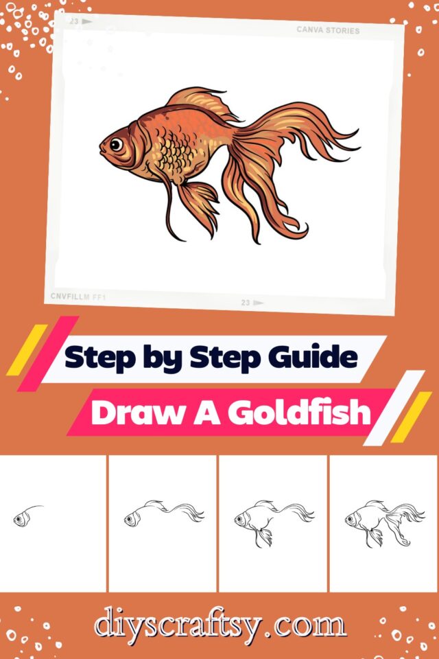 15 Goldfish Drawing Ideas - How To Draw Goldfish - DIYsCraftsy