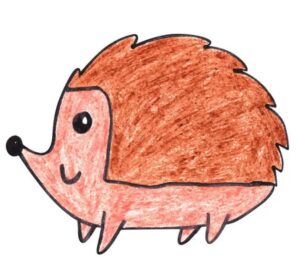 14 Hedgehog Drawing Ideas - How To Draw Hedgehog - DIYsCraftsy