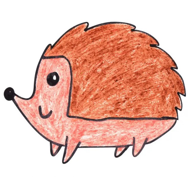 14 Hedgehog Drawing Ideas - How To Draw Hedgehog - DIYsCraftsy