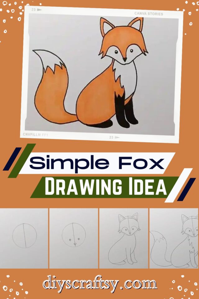 19 Fox Drawing Ideas - How To Draw Fox - DIYsCraftsy