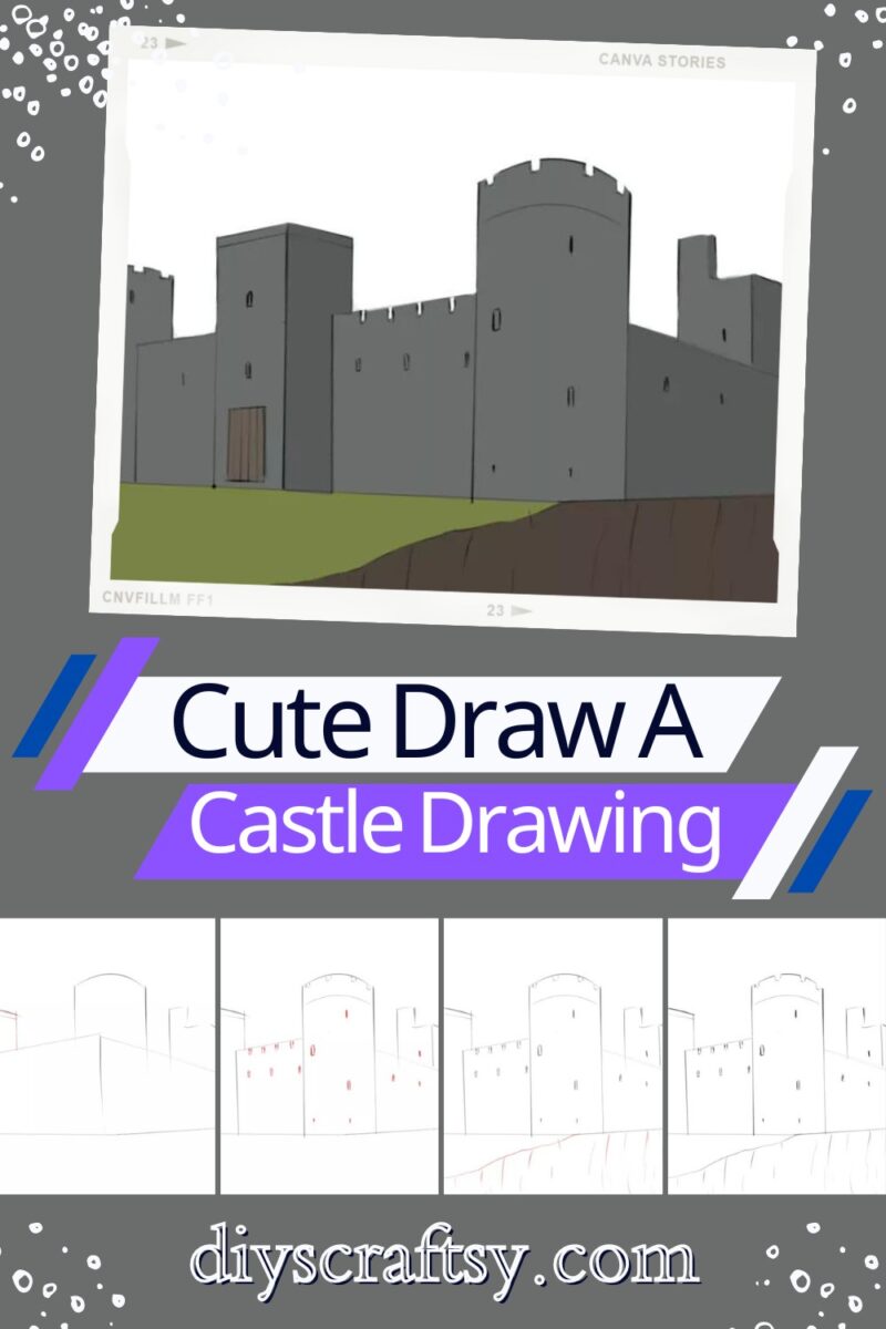 18 Castle Drawing Ideas - How To Draw Castle - DIYsCraftsy