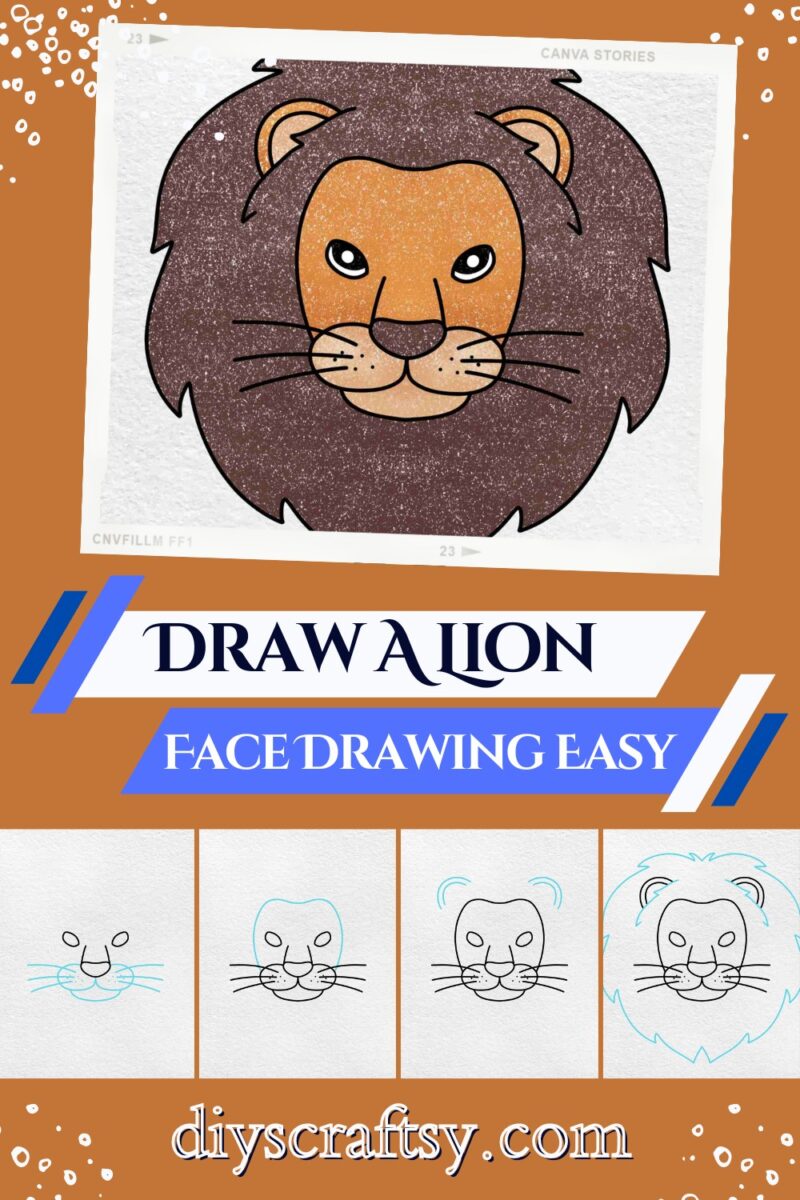 20 Lion Drawing Ideas - How To Draw Lion - DIYsCraftsy