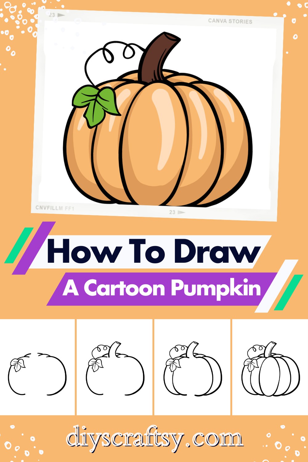 20 Pumpkin Drawing Ideas For Halloween Vibes - DIYsCraftsy