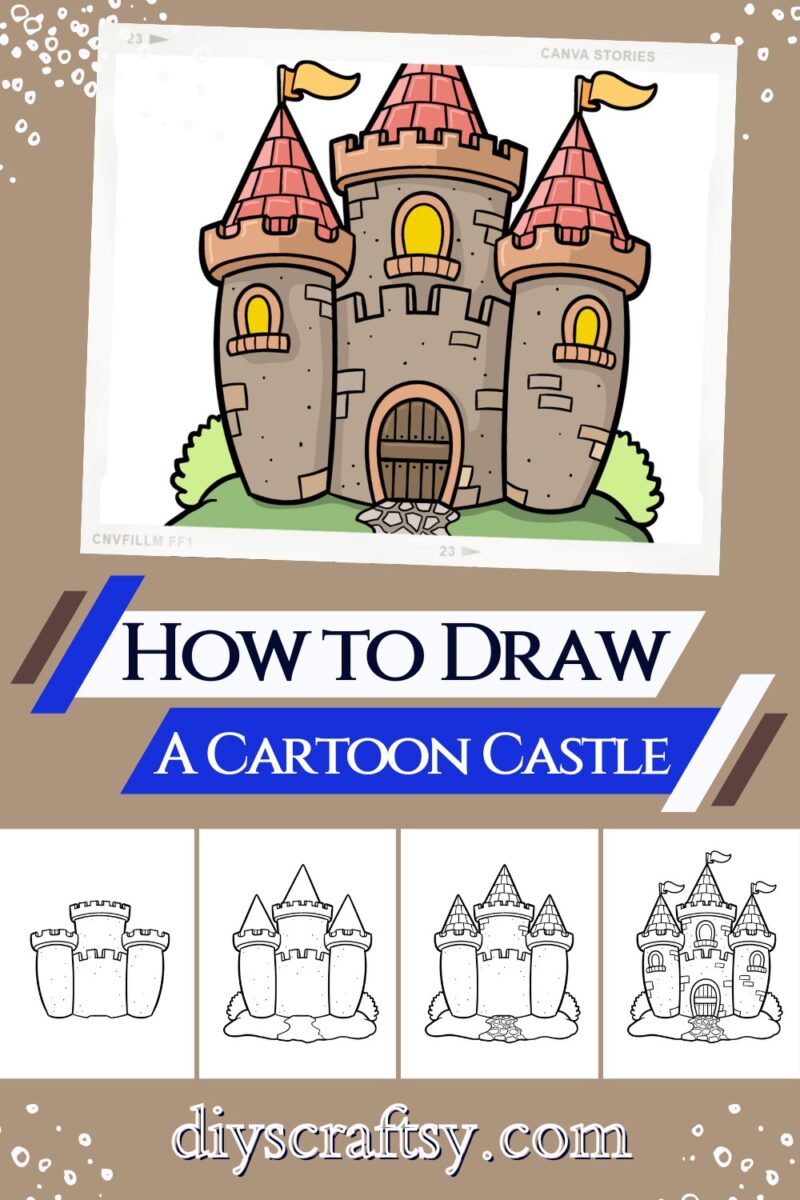 18 Castle Drawing Ideas - How To Draw Castle - DIYsCraftsy