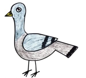 15 Pigeon Drawing Ideas - How To Draw Pigeon - DIYsCraftsy