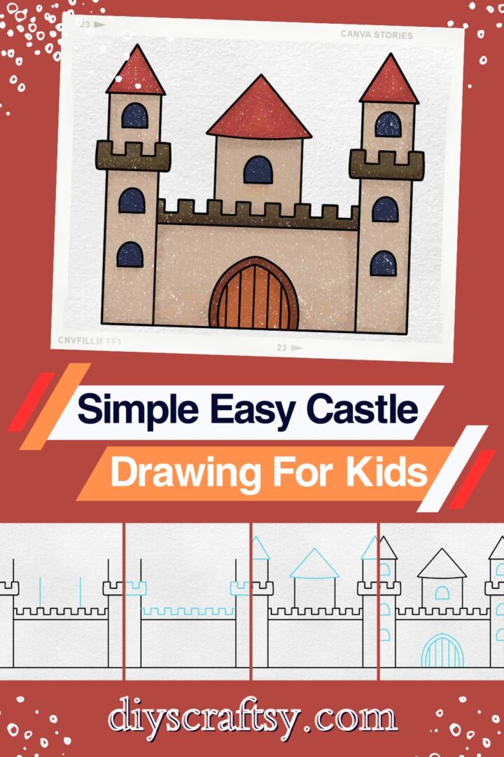 18 Castle Drawing Ideas - How To Draw Castle - DIYsCraftsy