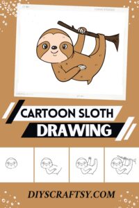 20 Sloth Drawing Ideas For Wildlife Lovers - DIYsCraftsy