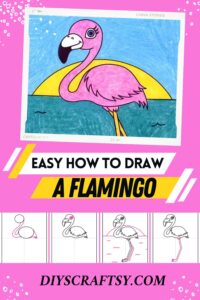 21 Flamingo Drawing Ideas For Summer Activity - DIYsCraftsy