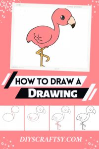 21 Flamingo Drawing Ideas For Summer Activity - DIYsCraftsy