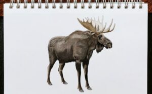 16 Moose Drawing Ideas- How To Draw A Moose - DIYsCraftsy