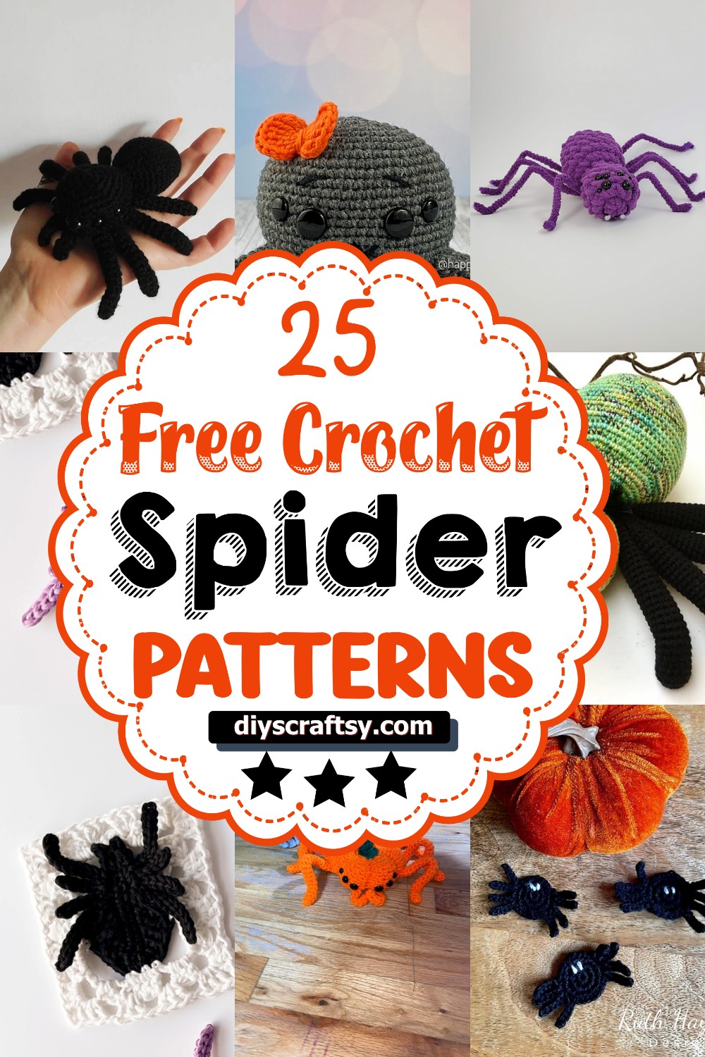 25 Free Crochet Spider Patterns – YOZJI