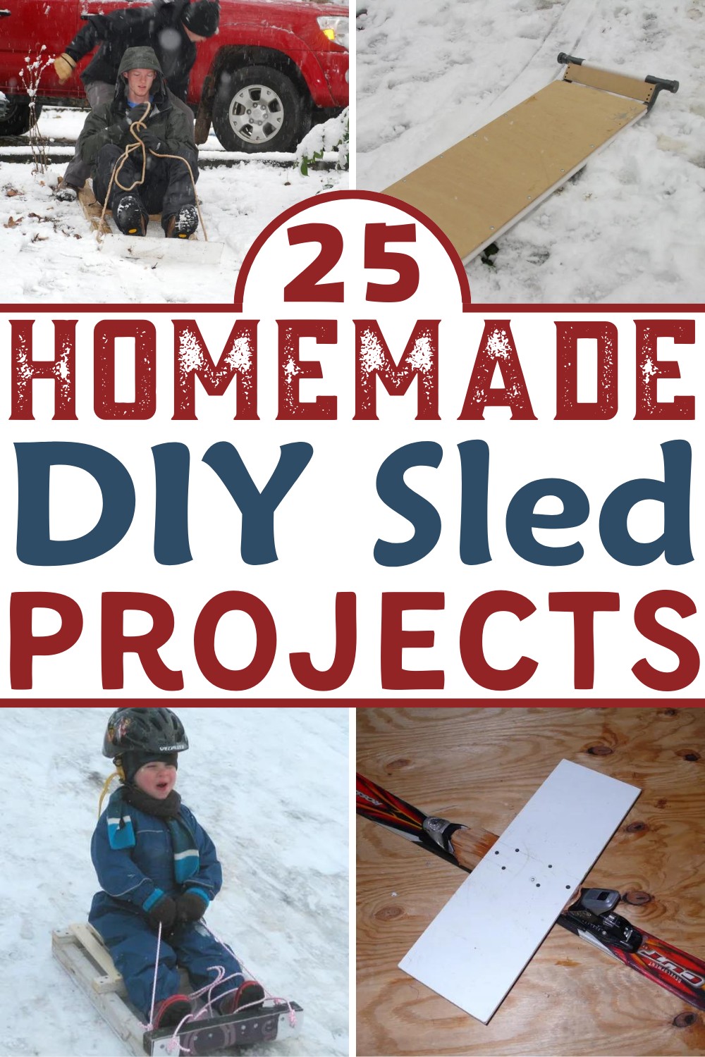 25 Homemade DIY Sled Projects To Slide This Winter Season - DIYsCraftsy