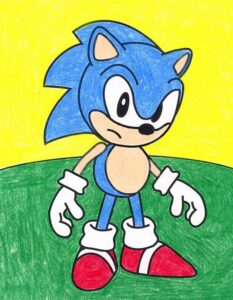 15 Easy Sonic Drawing Ideas For Kids - DIYsCraftsy