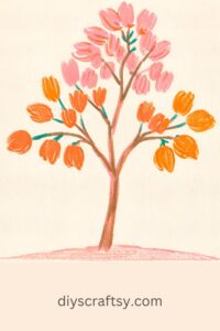 10 Easy Tree Drawing Ideas In Beautiful Colors - DIYsCraftsy