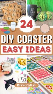 24 DIY Coasters Ideas For Home Decor - DIYsCraftsy