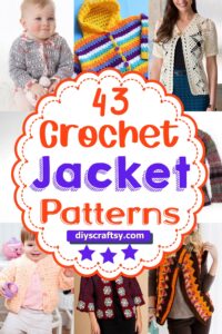 43 Free Crochet Jacket Patterns For All Seasons & Ages - DIYsCraftsy
