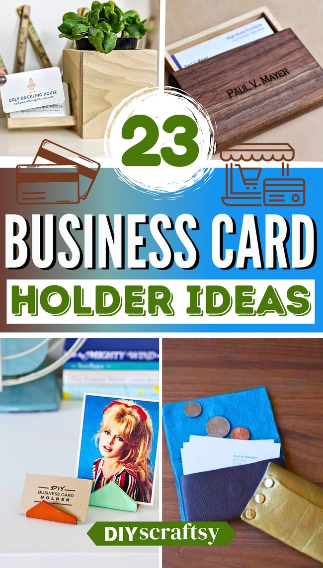 23 DIY Business Card Holder Ideas To Inspire You - DIYsCraftsy