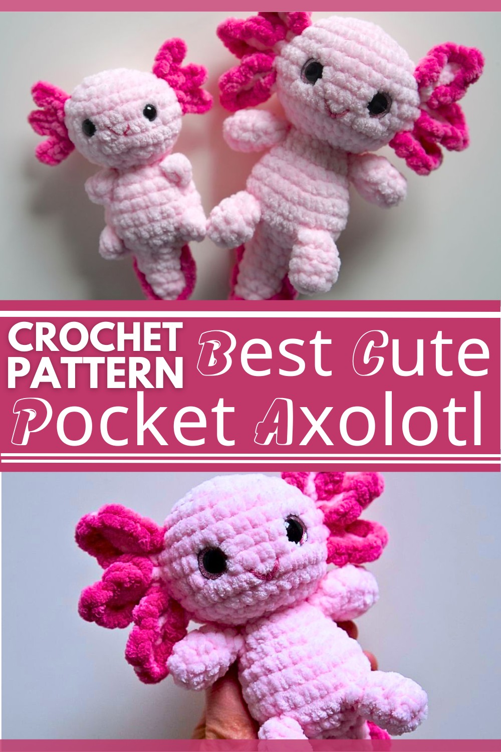 9 Free Crochet Axolotl Patterns for Amigurumi - DIYsCraftsy